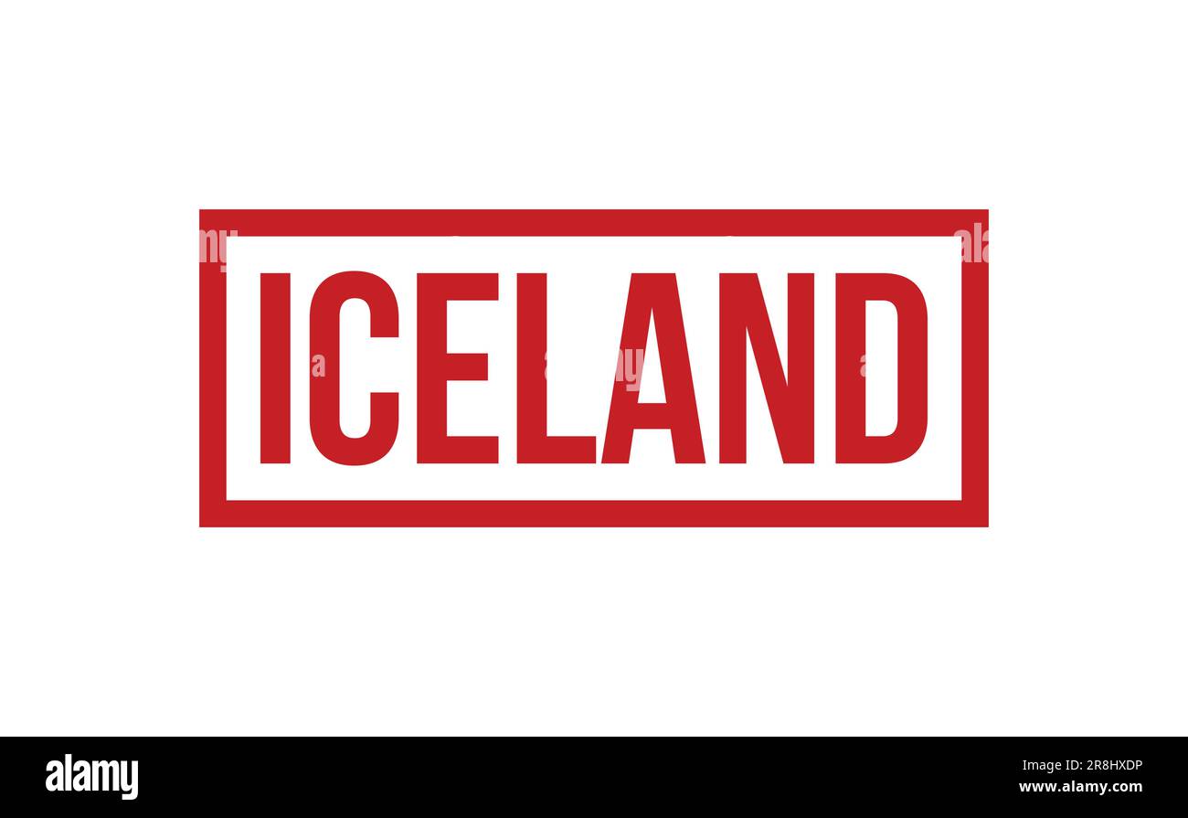 Iceland stamp vector vectors hi-res stock photography and images - Alamy