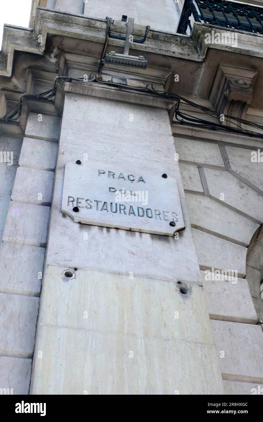Praça dos restauradores square hi-res stock photography and images - Alamy