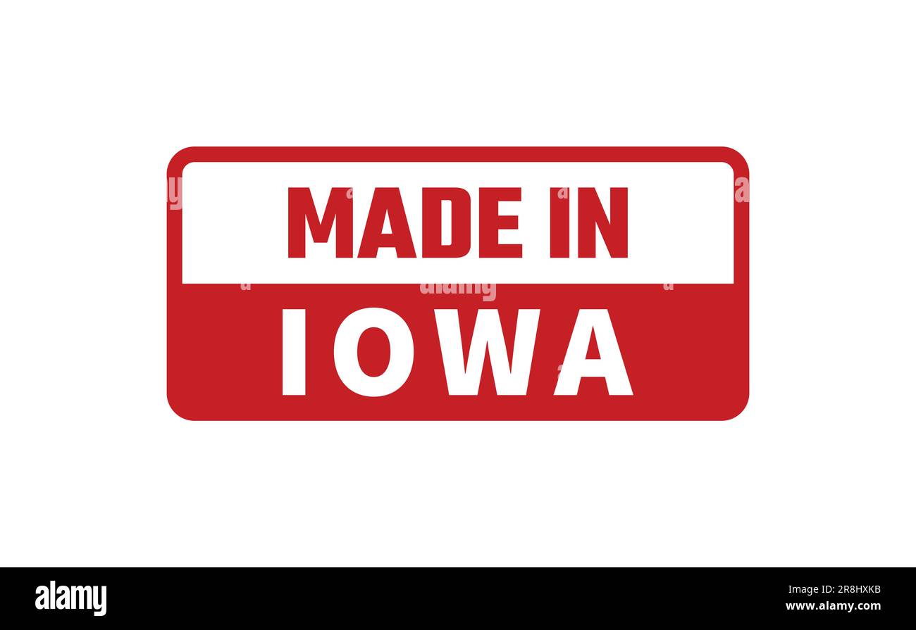 Made In Iowa Rubber Stamp Stock Vector Image & Art - Alamy