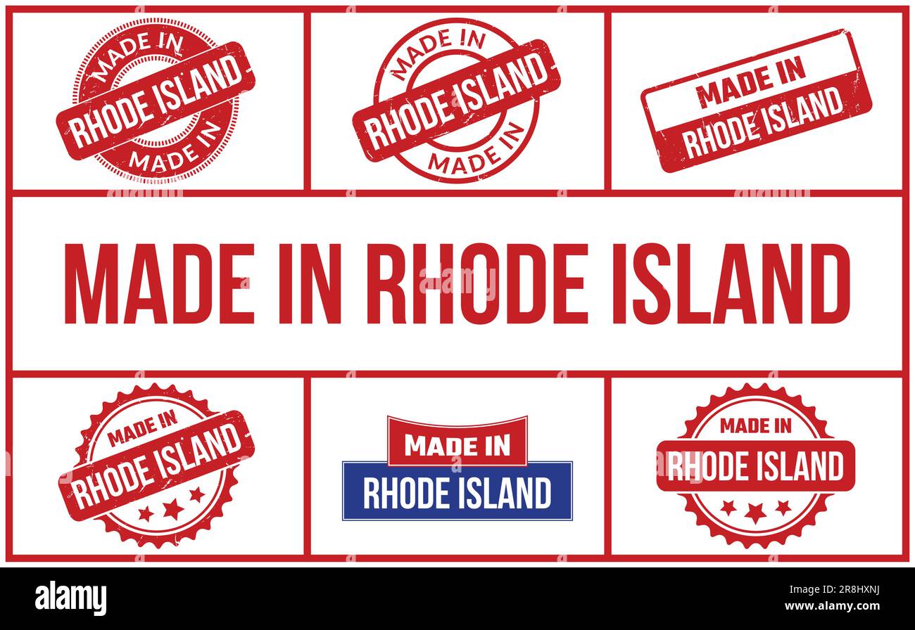 Rhode island stamp vector vectors hi-res stock photography and images ...