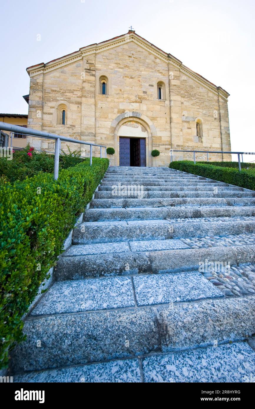 St. Gottardo and St. Columban Church. Arlate Stock Photo - Alamy