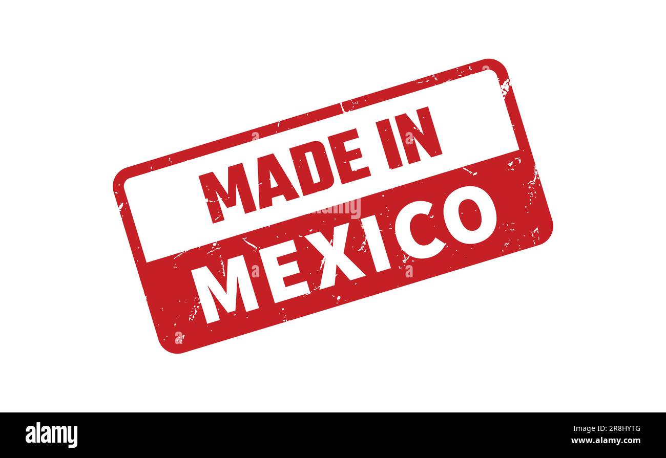Made mexico stamp Stock Vector Images - Alamy