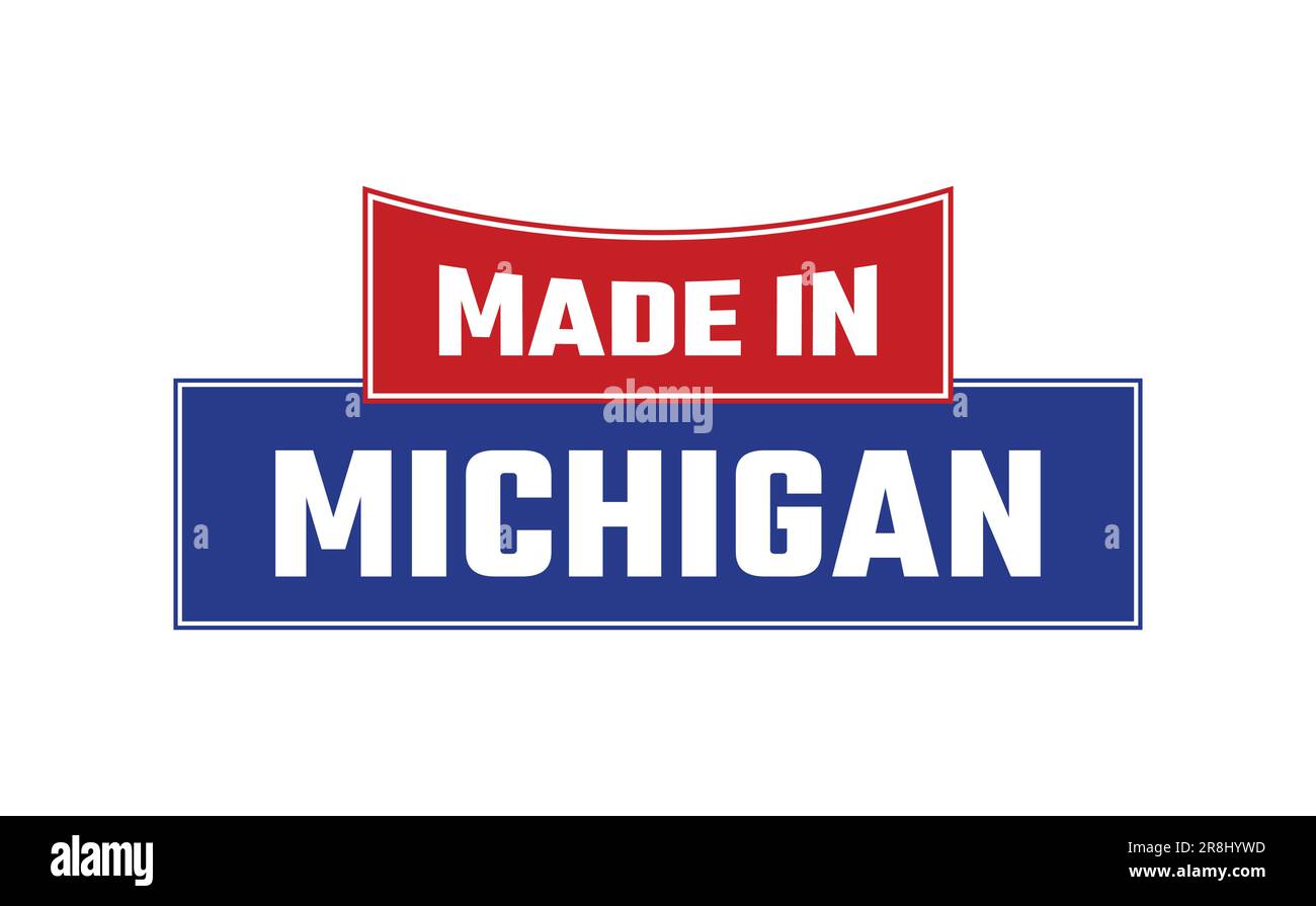 Made in michigan stamp Cut Out Stock Images & Pictures - Alamy