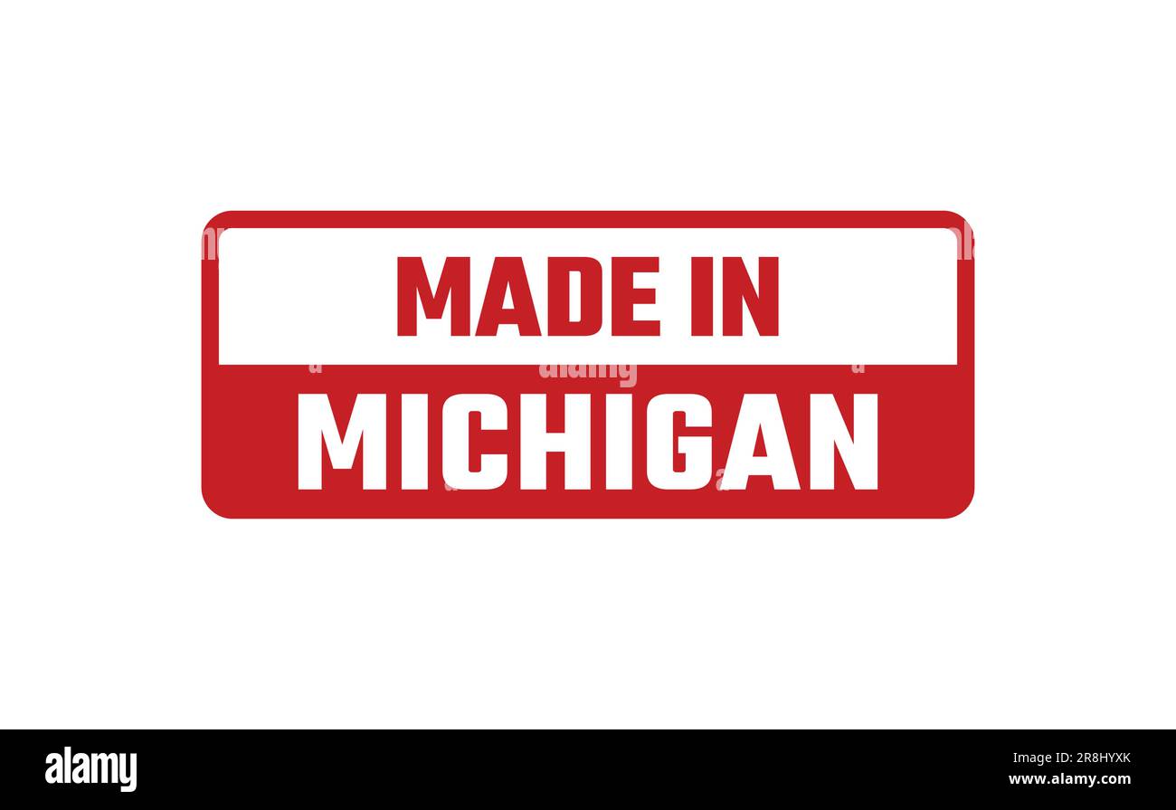 Made In Michigan Rubber Stamp Stock Vector Image & Art - Alamy