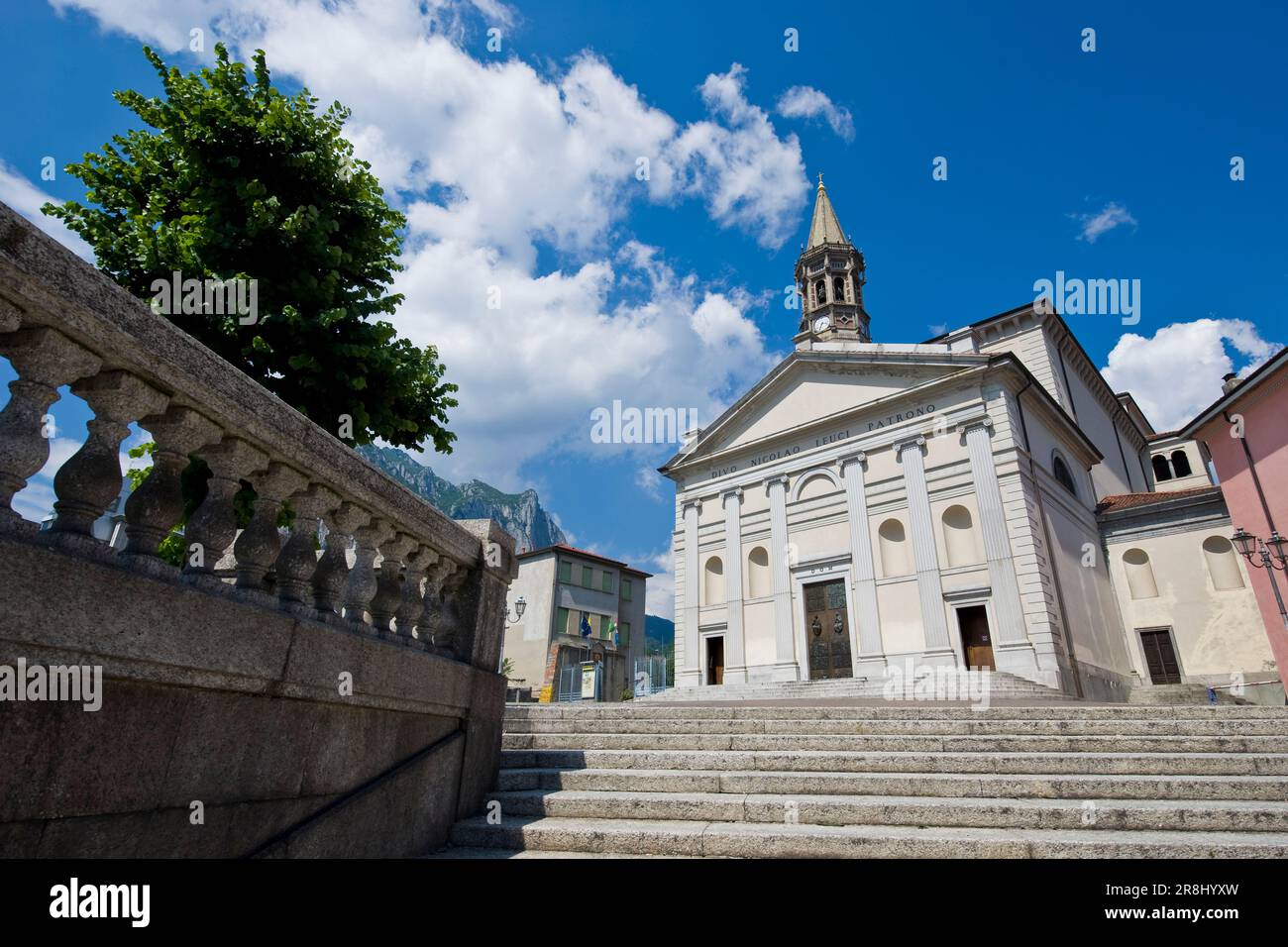San Nicolo Basilica. Lecco Stock Photo - Alamy