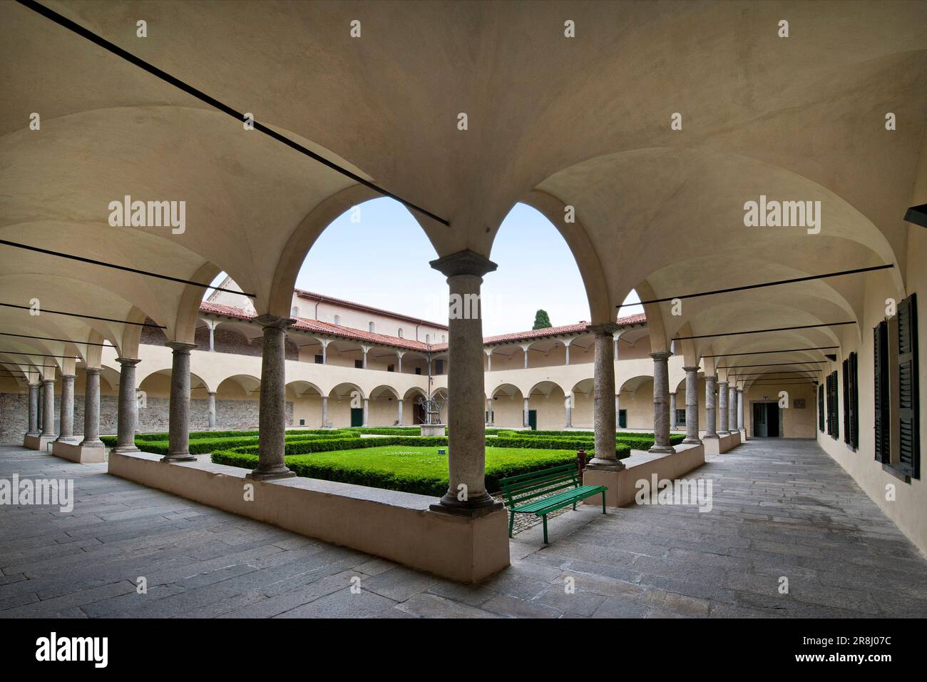 San Calocero Cloister. Civate Stock Photo - Alamy
