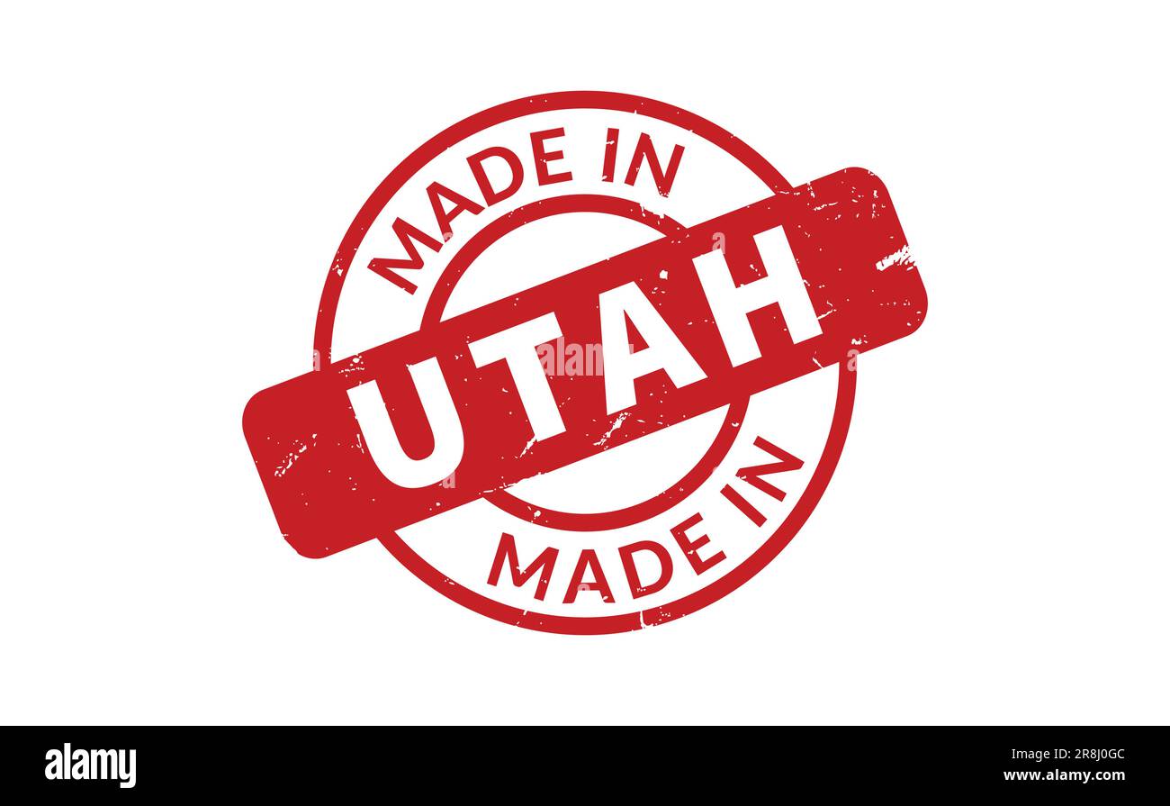 Utah stamp vector vectors hi-res stock photography and images - Alamy