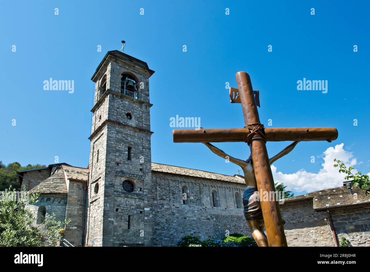 Italy. Lombardy. Colico. Santa Maria Di Piona Complex Stock Photo - Alamy