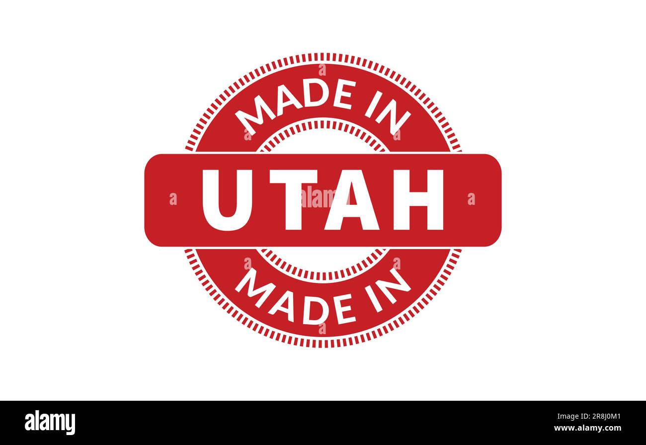 Made In Utah Rubber Stamp Stock Vector Image & Art - Alamy