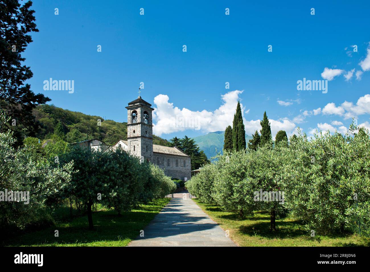Italy. Lombardy. Colico. Santa Maria Di Piona Complex Stock Photo - Alamy