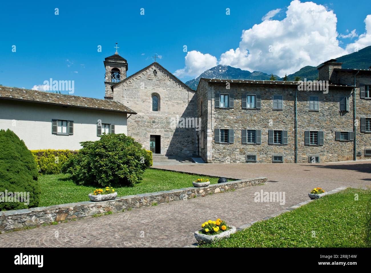 Italy. Lombardy. Colico. Santa Maria Di Piona Complex Stock Photo - Alamy