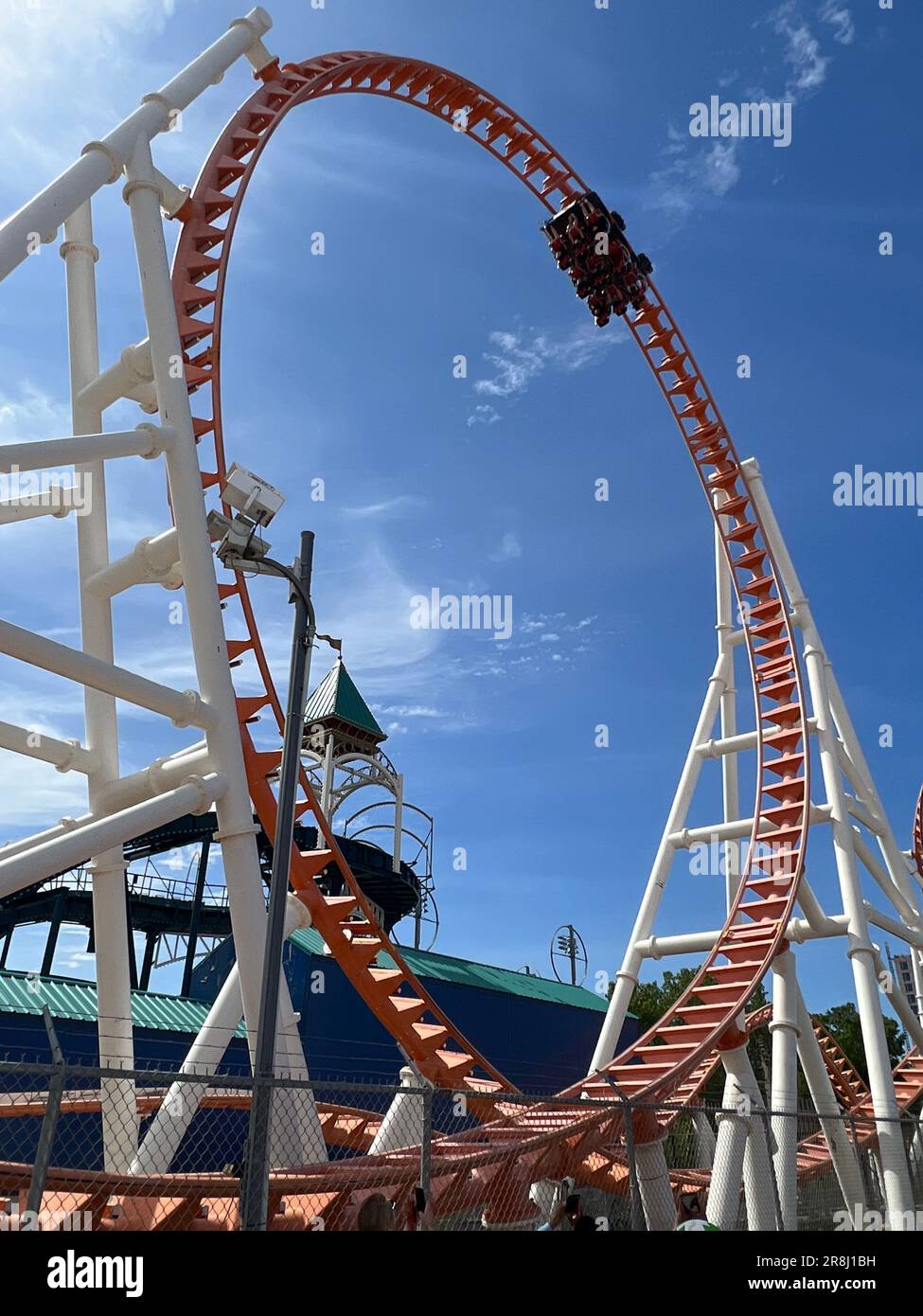 "Take your breath away" roller coaster ride at Coney Island, Brooklyn ...