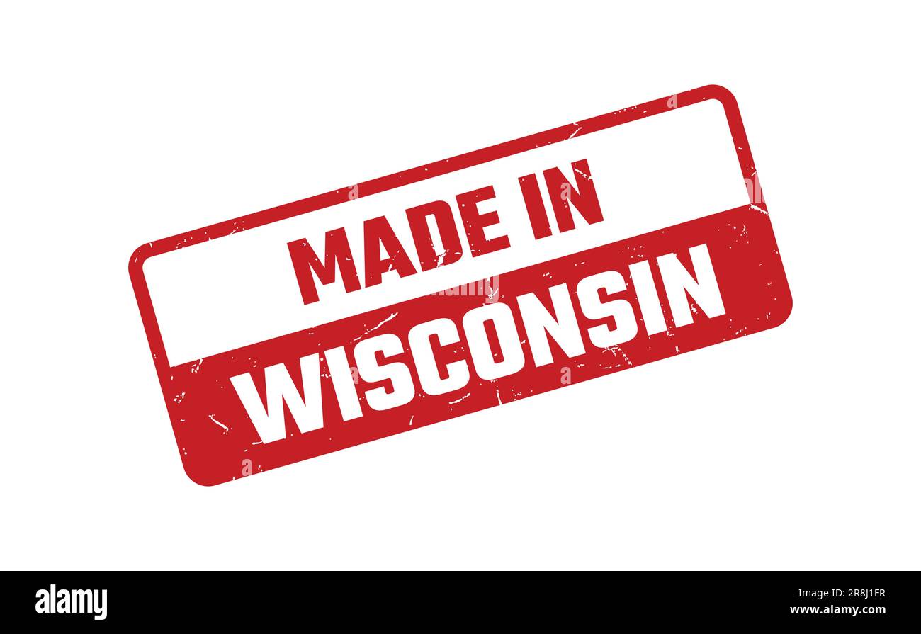 Wisconsin stamp vector vectors hi-res stock photography and images - Alamy