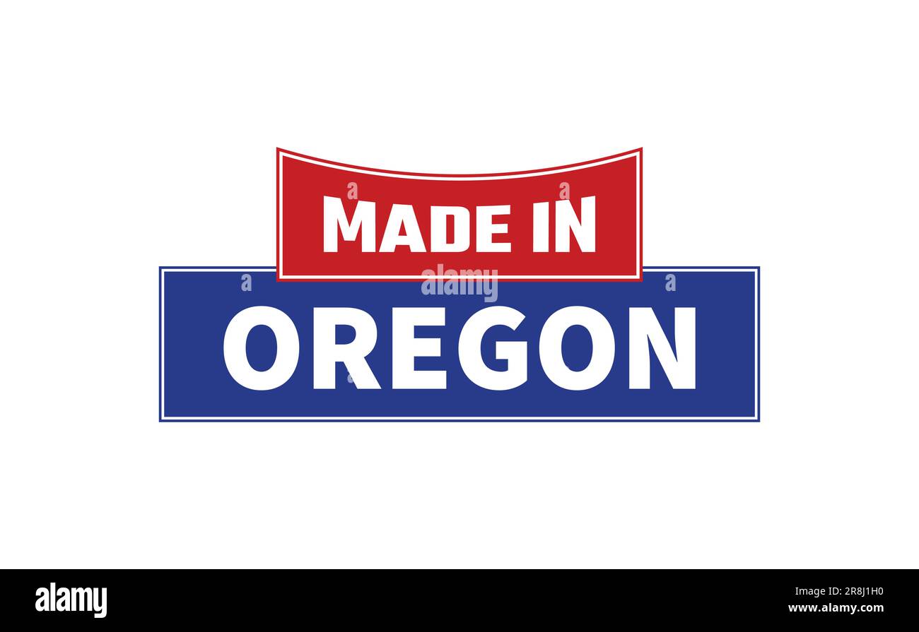 Made In Oregon Seal Vector Stock Vector Image & Art - Alamy