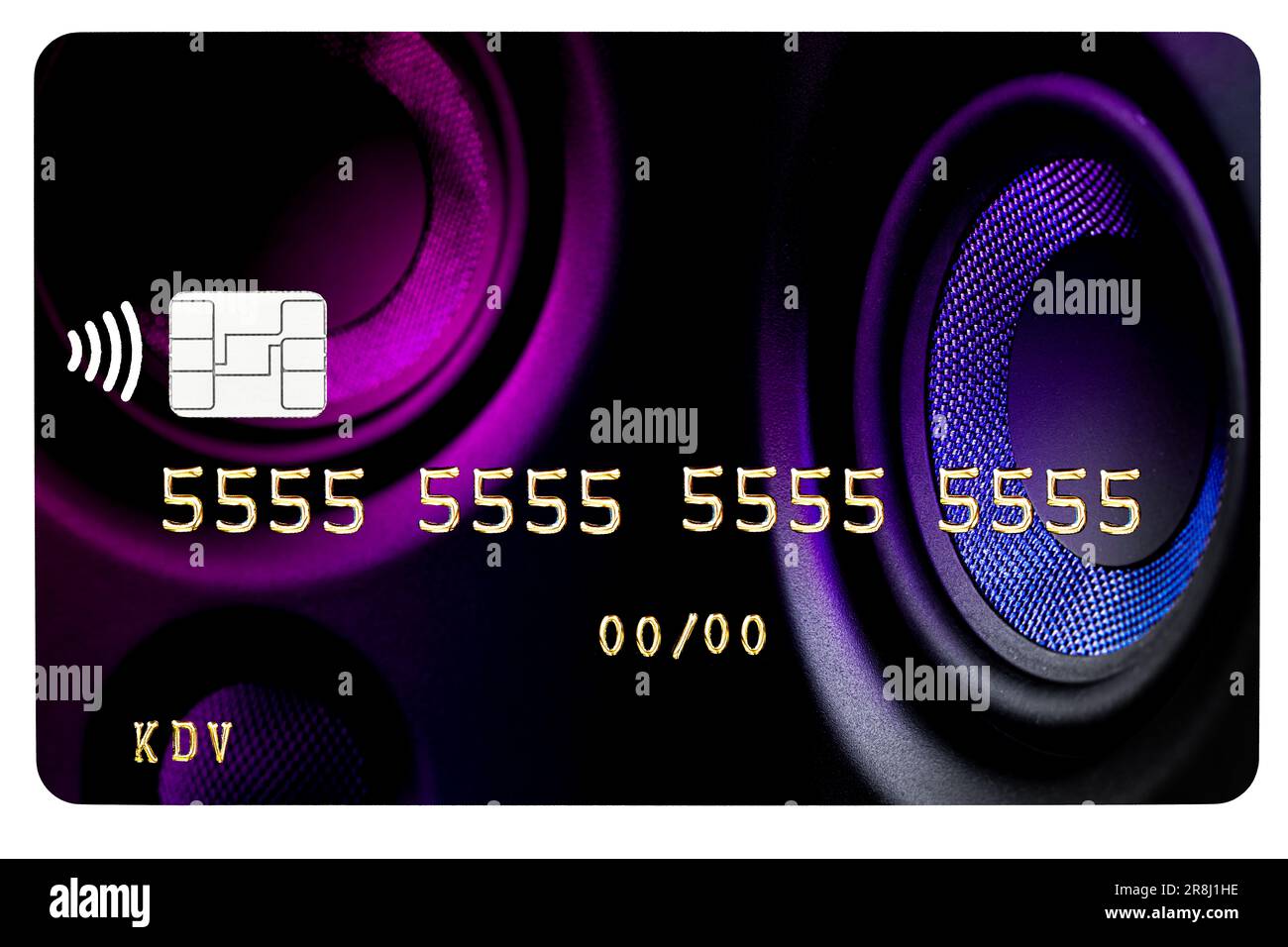 Debit card closeup on transparent background for design purpose Stock ...