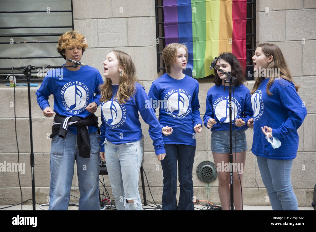 School chorus group perform at The Friends School Fair in downtown ...