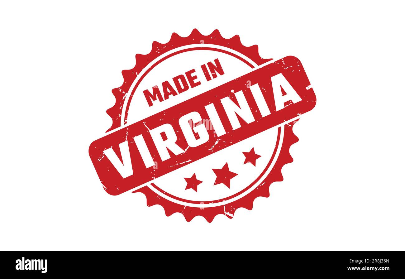 Made In Virginia Rubber Stamp Stock Vector Image & Art - Alamy