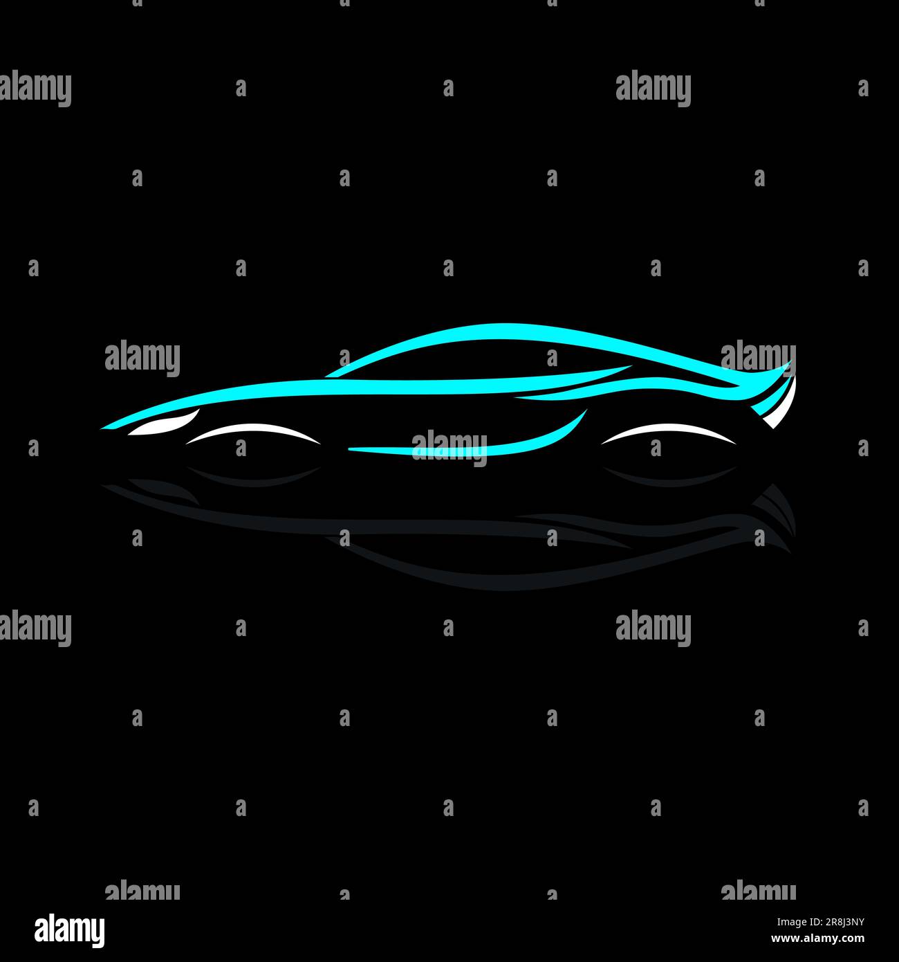 Car shadow outline logo design vector template Stock Vector Image & Art ...