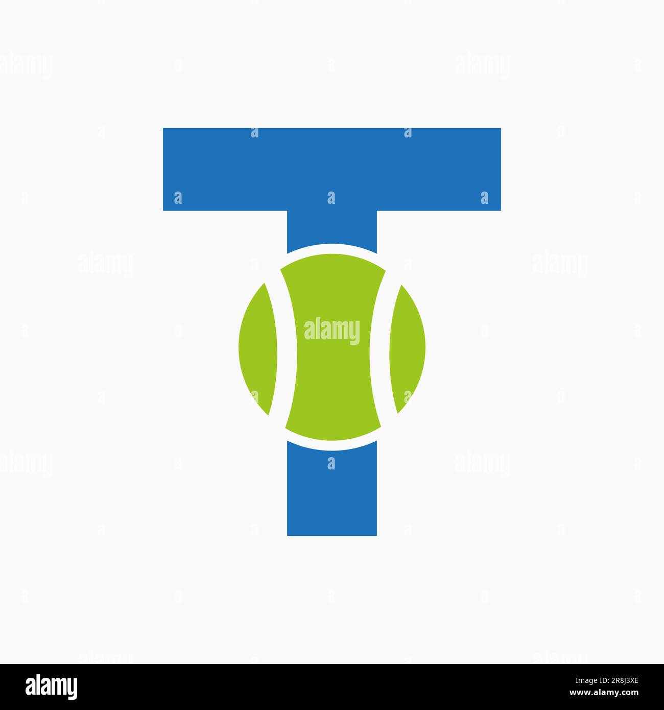 Tennis Logo On Letter T Concept. Tennis Sports Logotype Symbol Vector ...