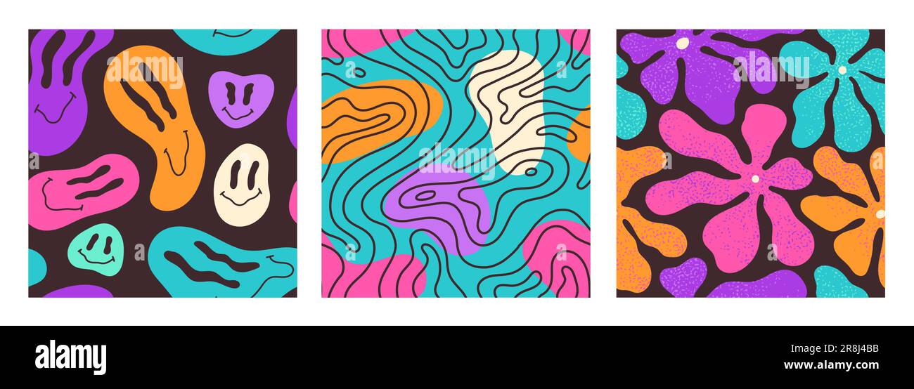 Dynamic hand drawn patterns Stock Vector Images - Alamy