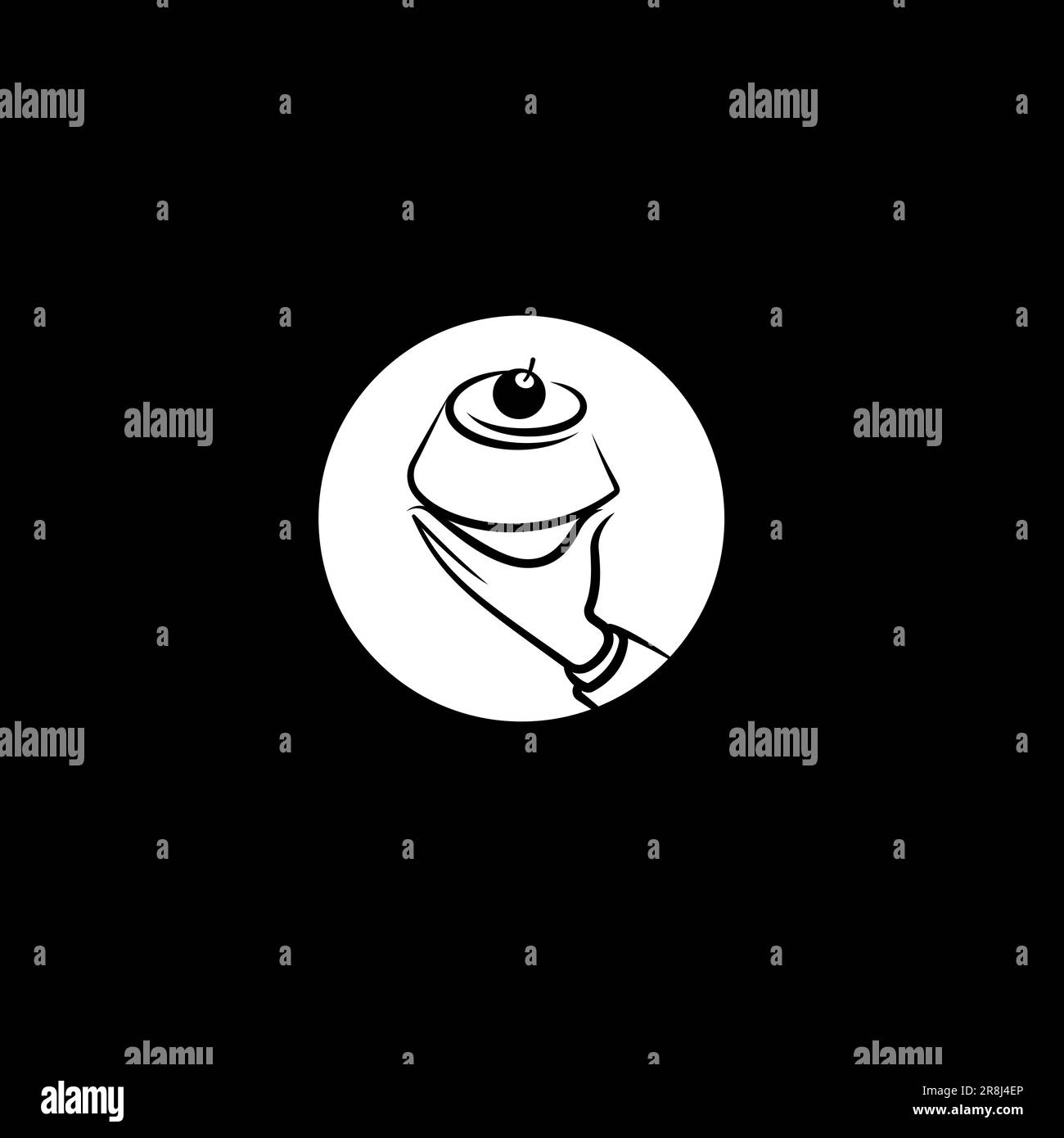 Vector character donut Black and White Stock Photos & Images - Alamy