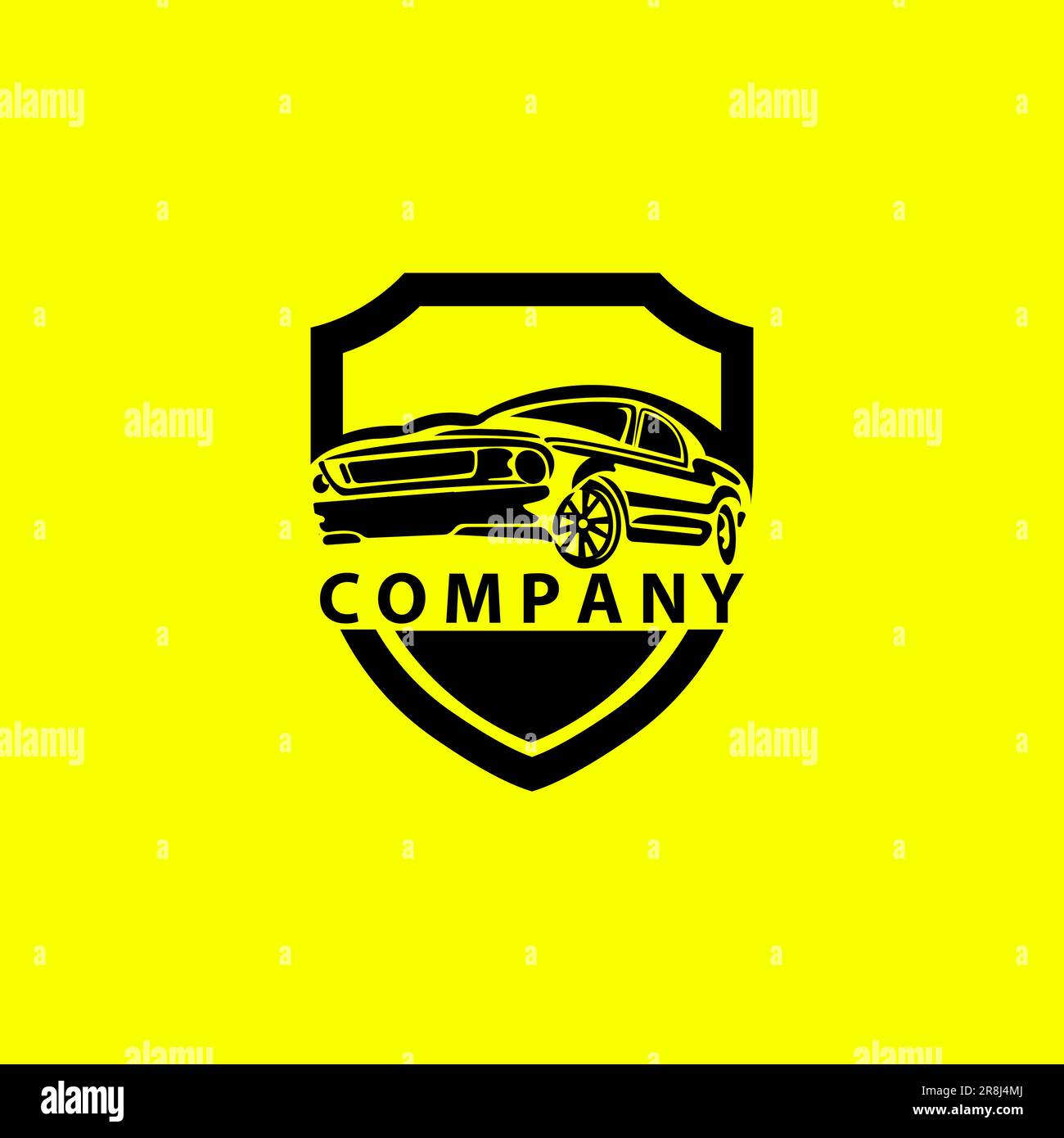 Sports car logo design hi-res stock photography and images - Alamy