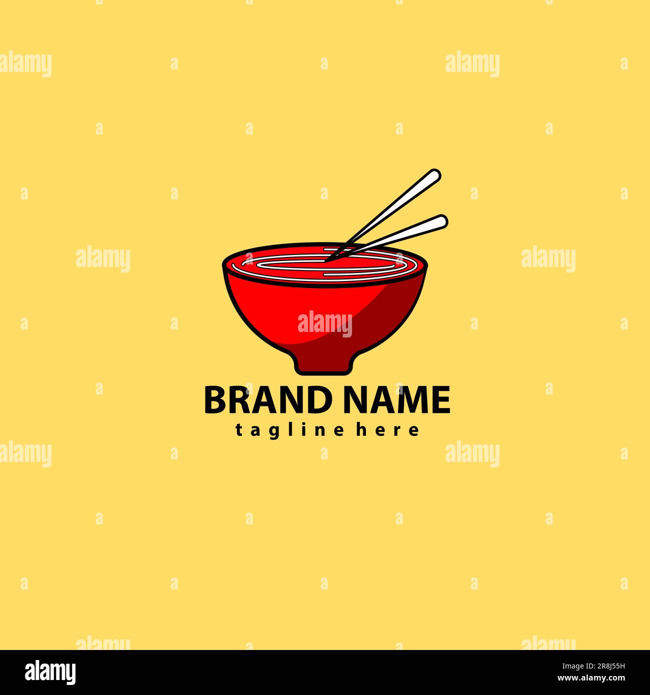 noodles icon logo vector design template Stock Vector Image & Art - Alamy
