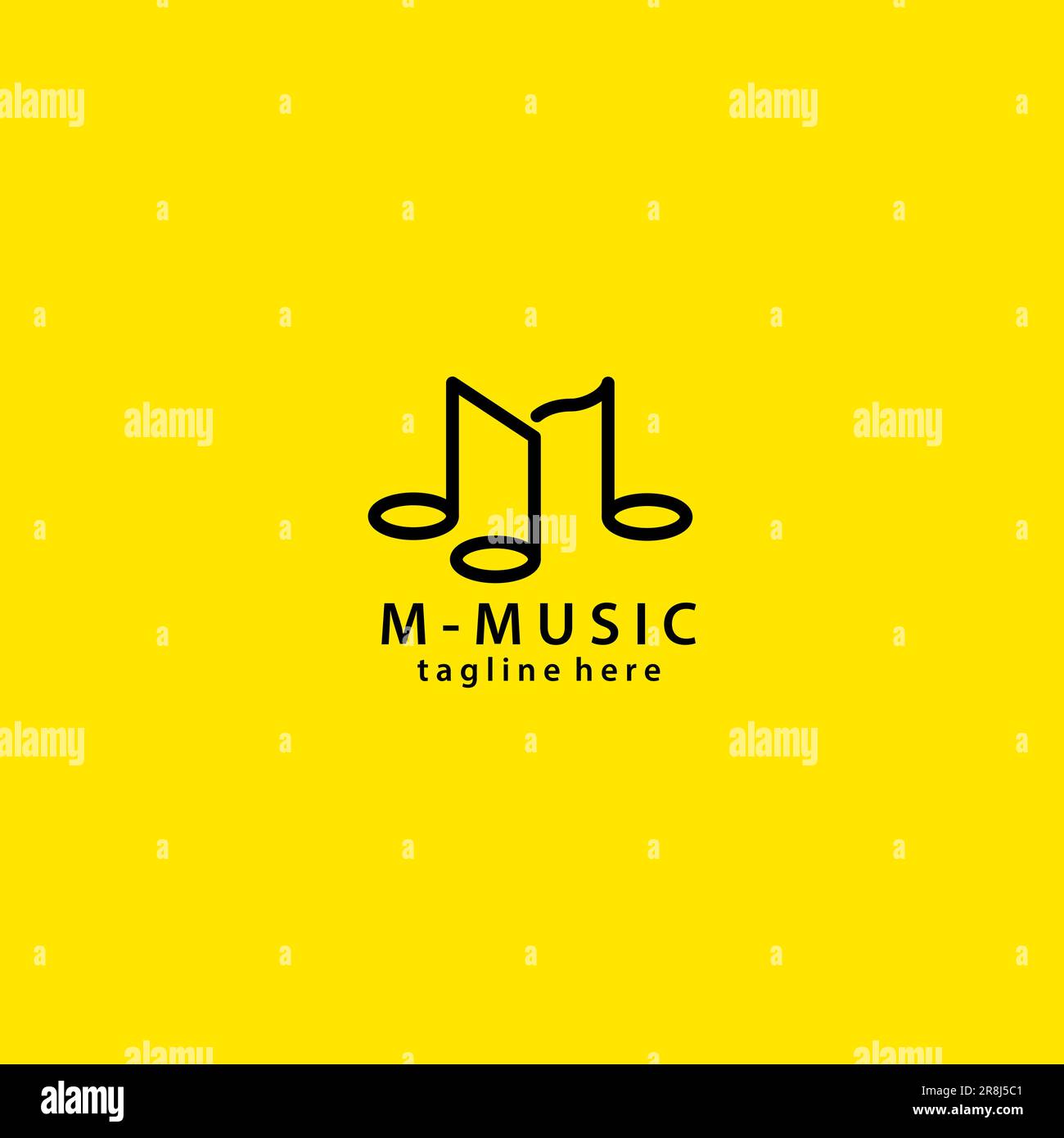 M letter audio icon hi-res stock photography and images - Alamy