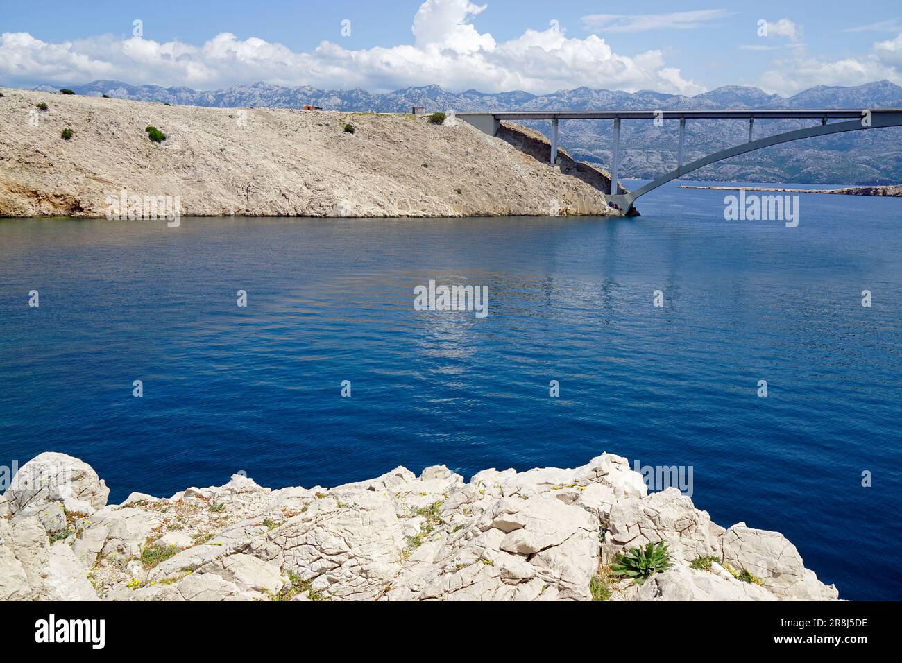 bridge to krk island in dalmatia in northern croatia Stock Photo - Alamy