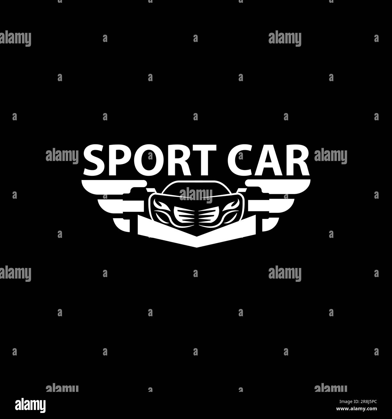 car with wings logo design vector Stock Vector Image & Art - Alamy