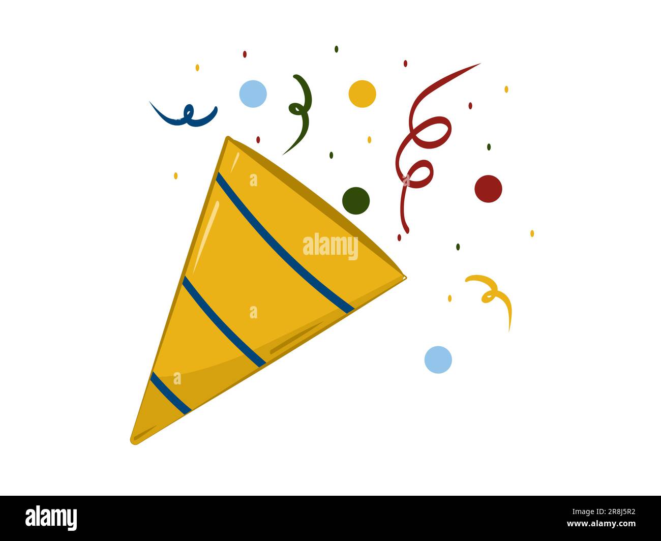 Party cap for celebrations and event decoration. Icon of birthday hat ...