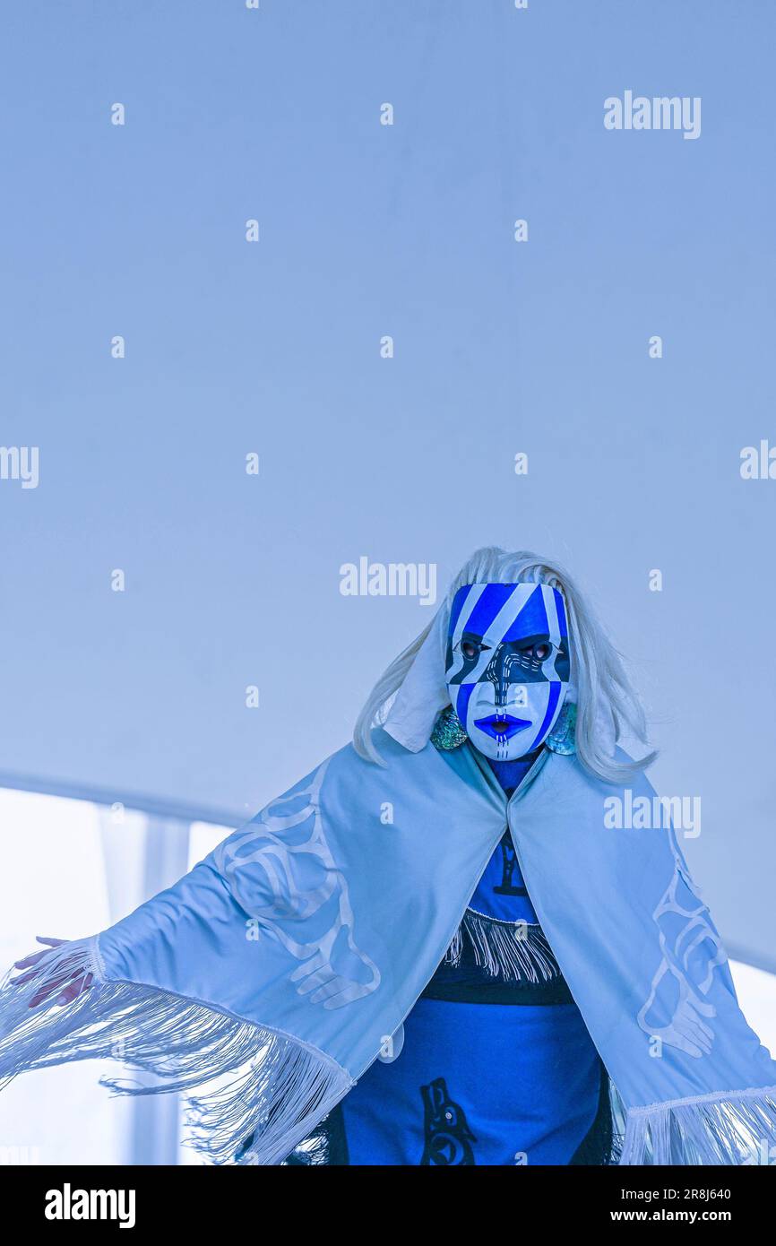 Git Hayetsk: "People of the Copper Shield" dancers, Town Centre Park ...