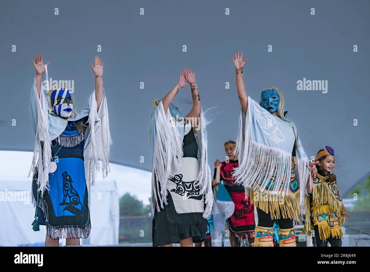 Git Hayetsk: "People of the Copper Shield" dancers, Town Centre Park ...