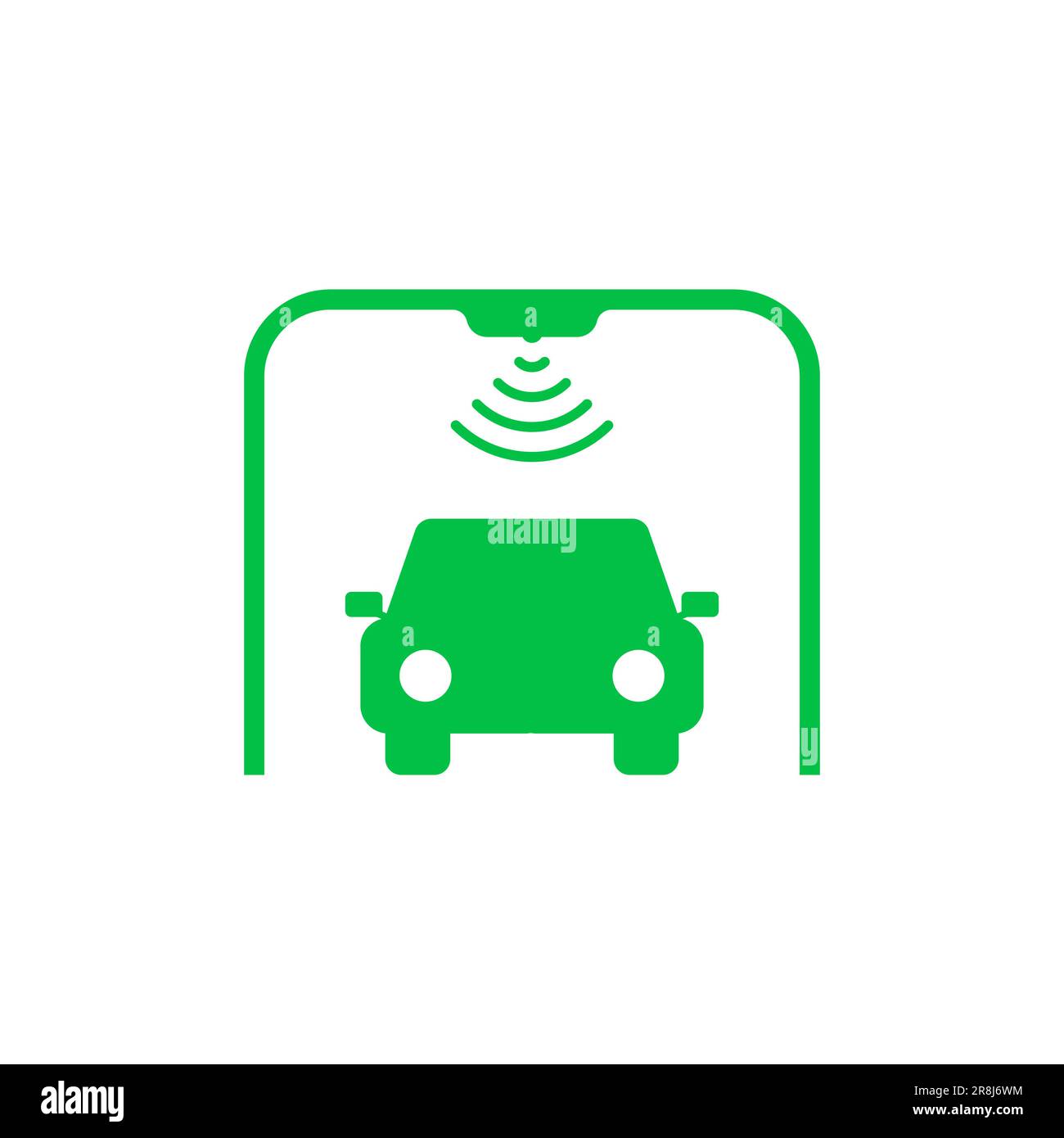 Electronic parking system gate Stock Vector Images - Alamy