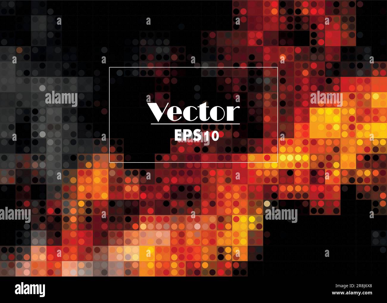 Abstract background for design with bright graphic element of fire ...