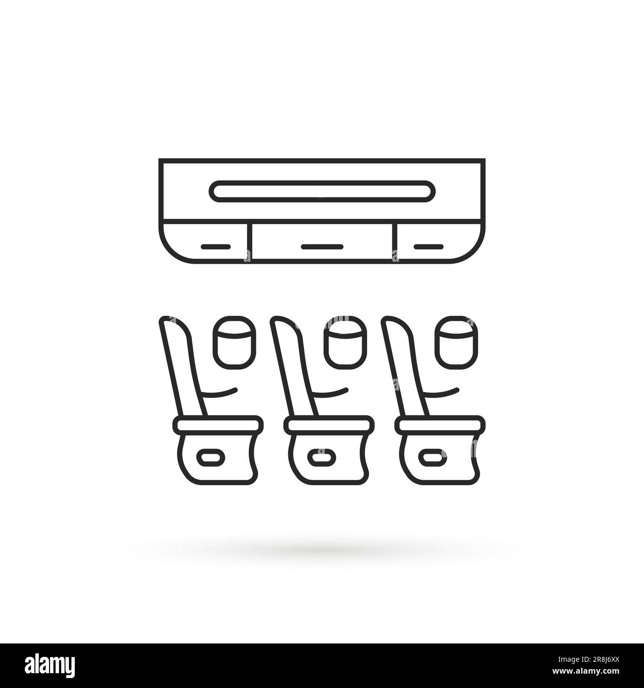 Aircraft business class seats Stock Vector Images - Alamy