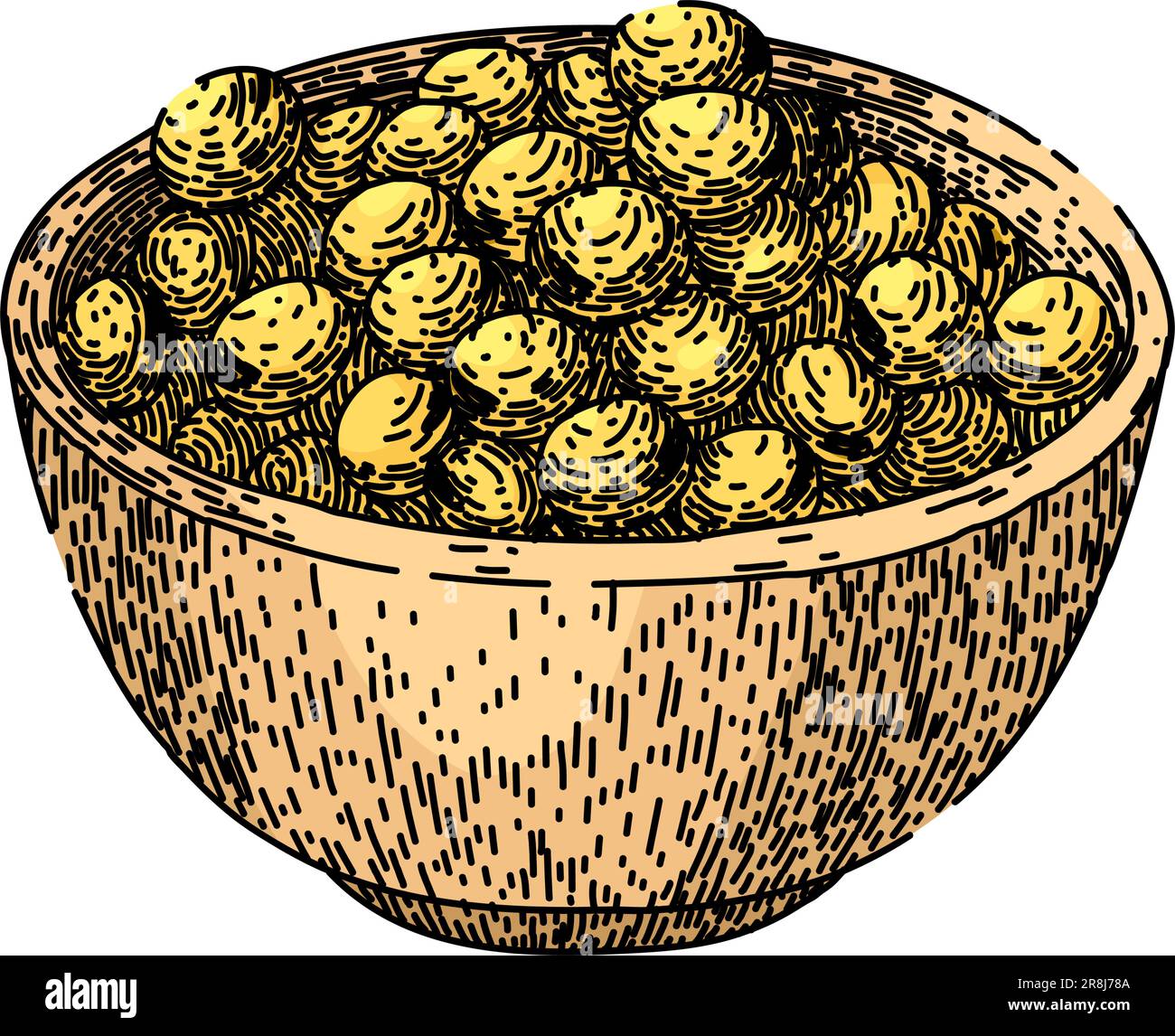 Soy plantation in farm Stock Vector Images - Alamy