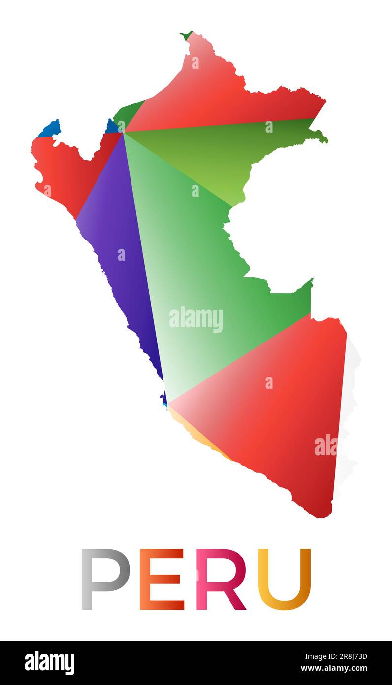 Peru country map Stock Vector Images - Alamy