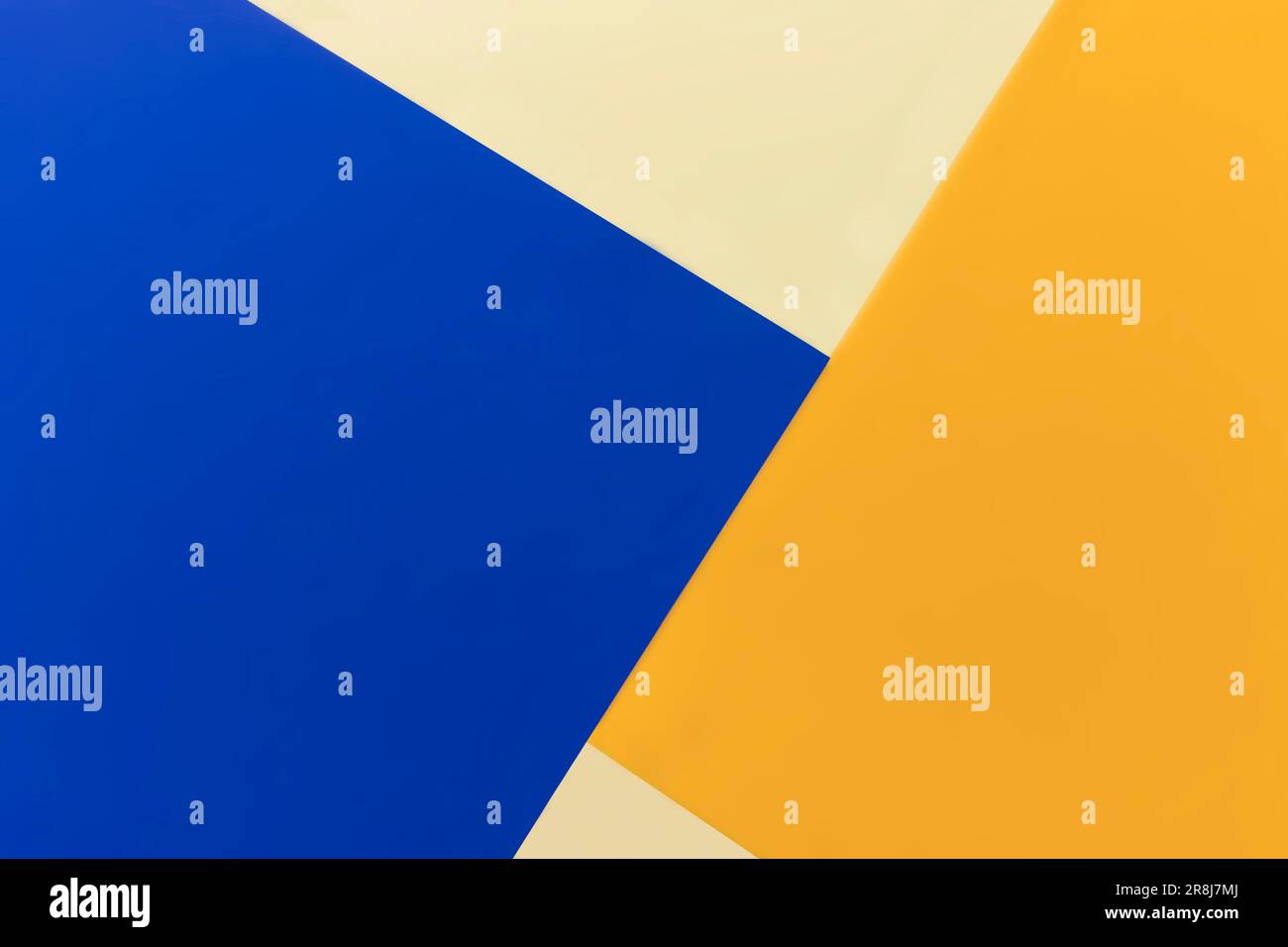 colorful paper texture, geometric triangles, in yellow and blue colors ...