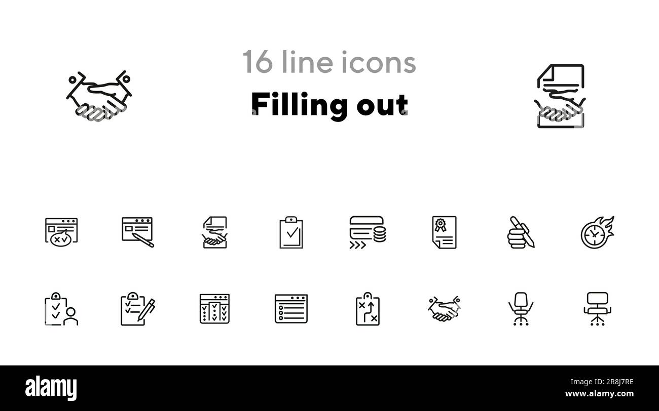 Form filling service Stock Vector Images - Alamy