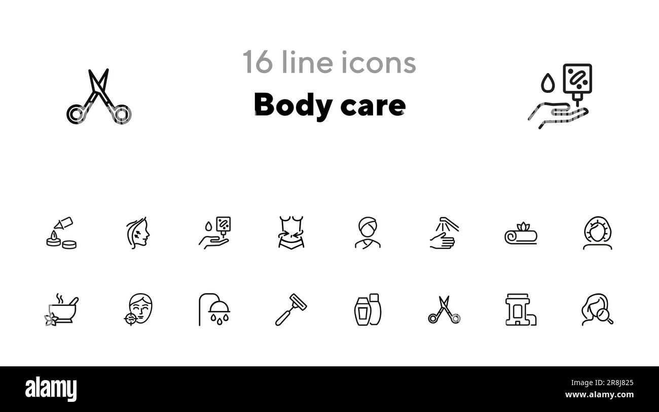 Hair care woman shampoo Stock Vector Images - Alamy