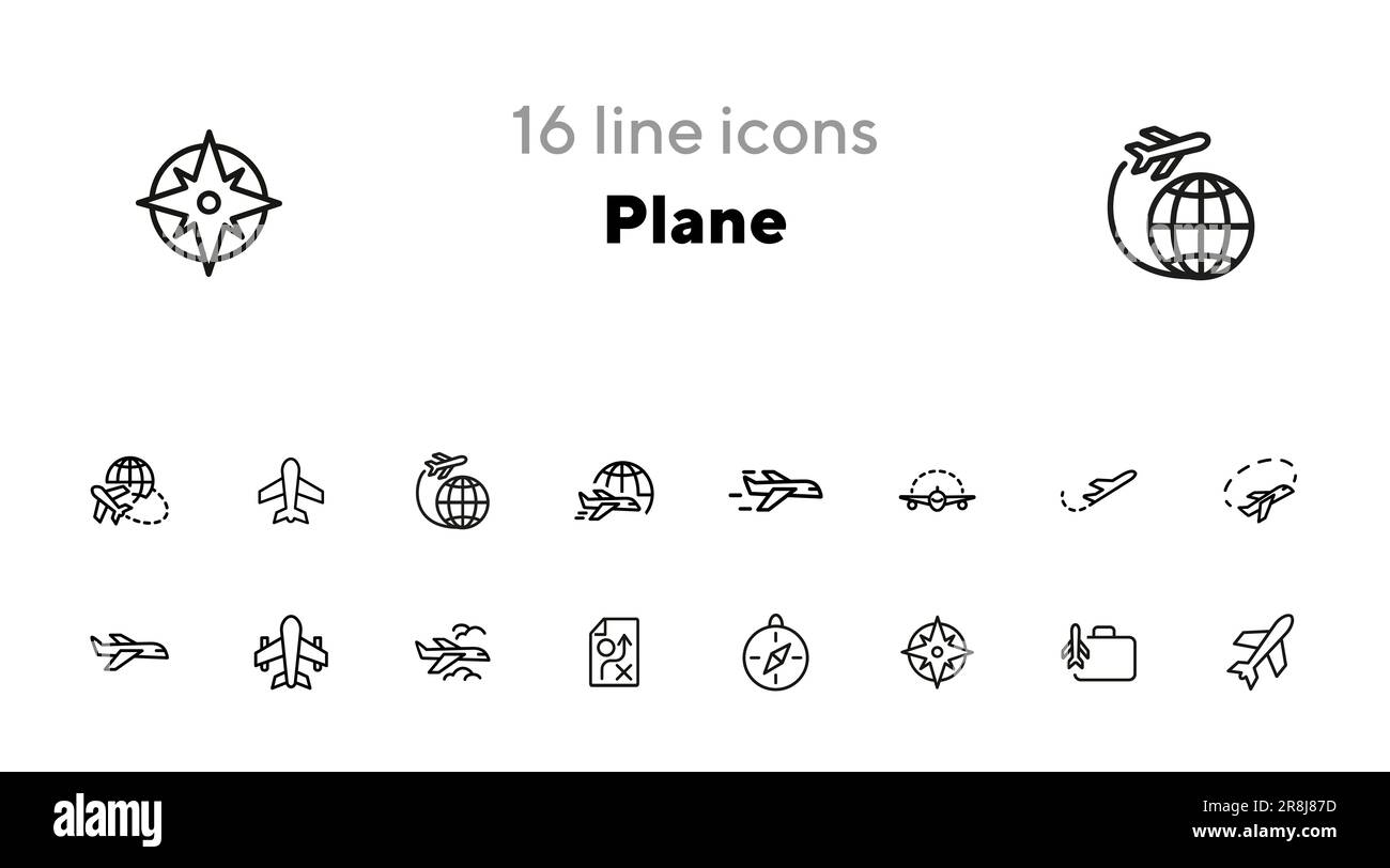 Plane arriving at terminal Stock Vector Images - Alamy