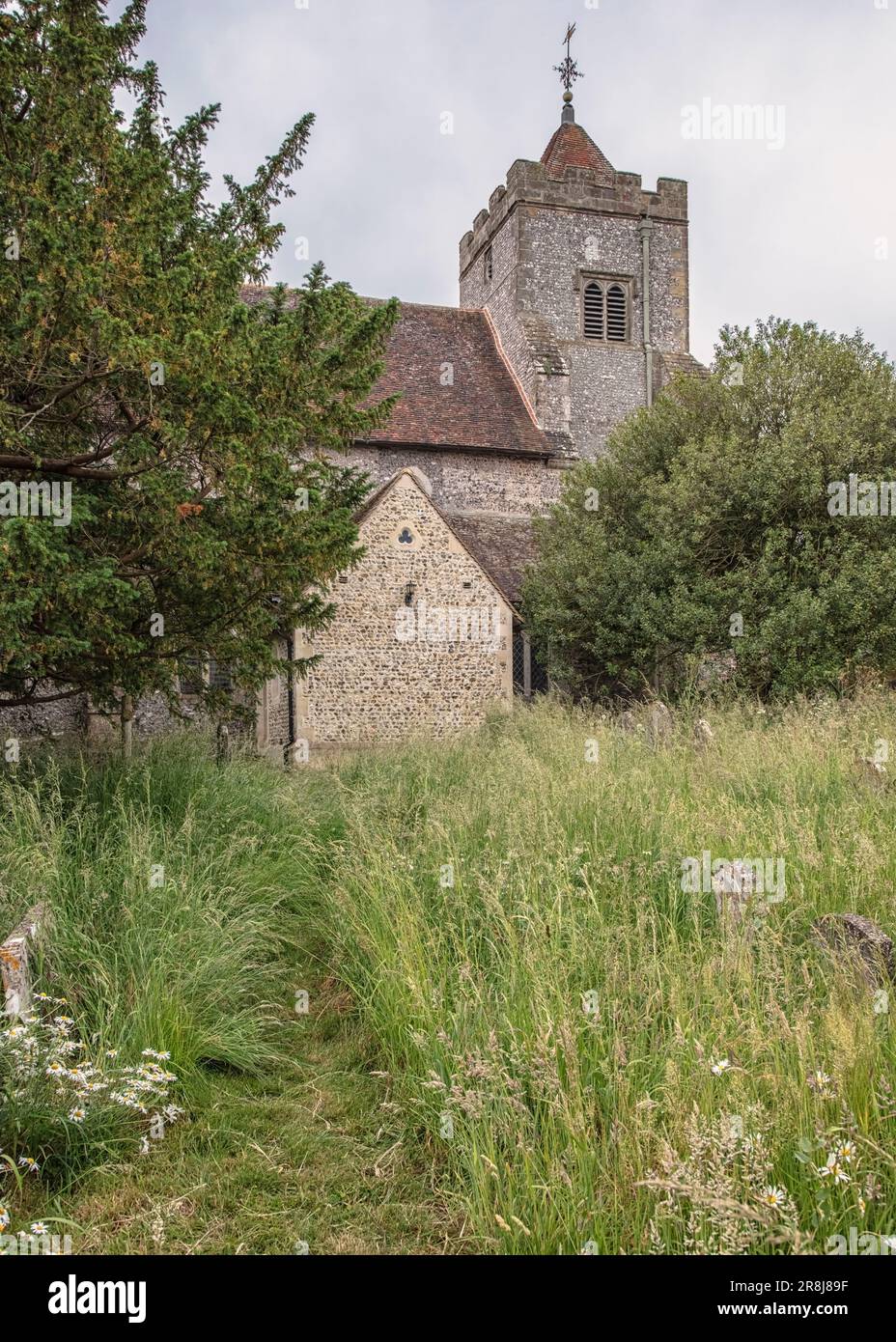 Exterior of St Peter's Church in Firle Stock Photo - Alamy