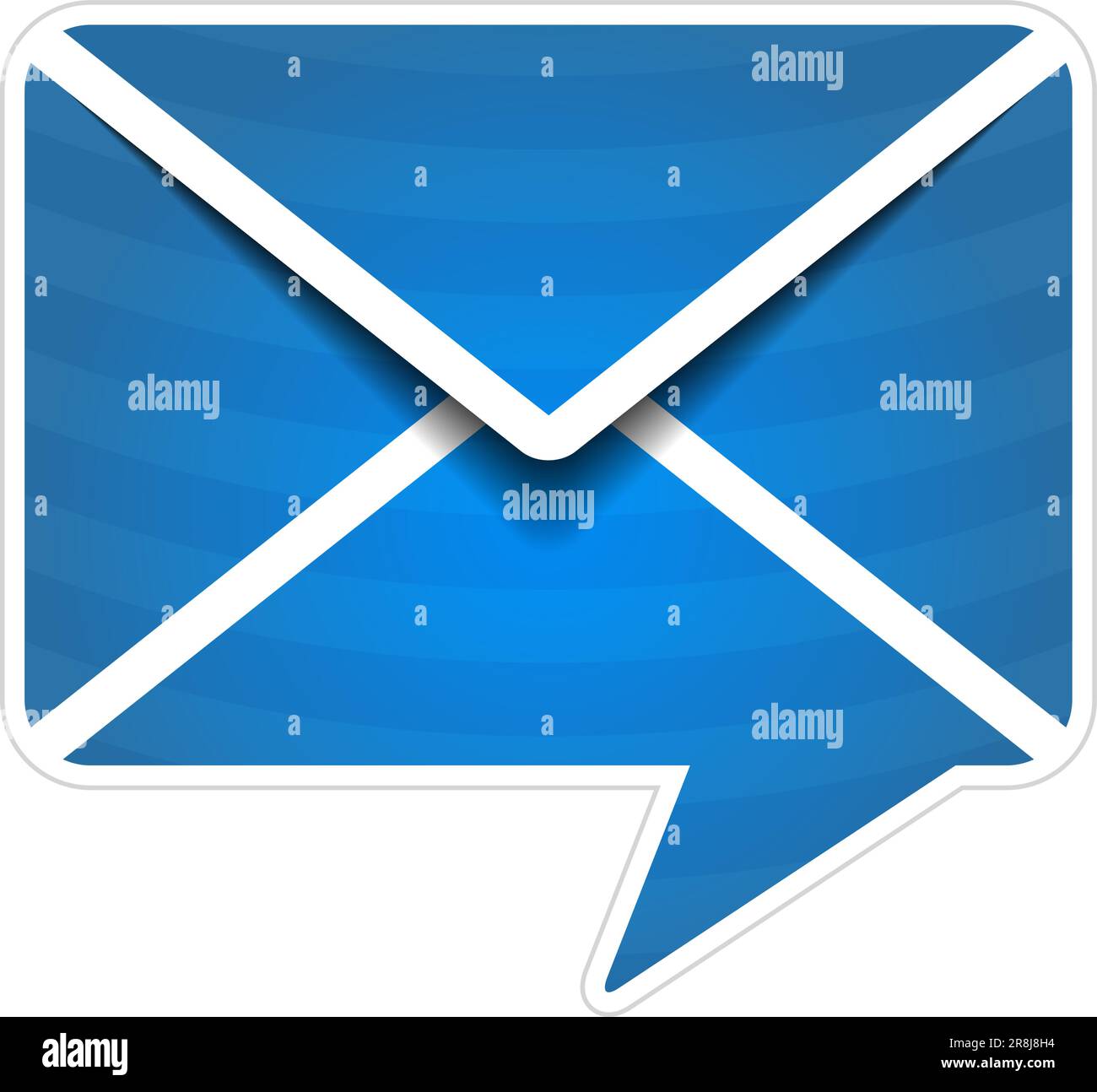 Blue mail icon, vector eps10 illustration Stock Vector Image & Art - Alamy