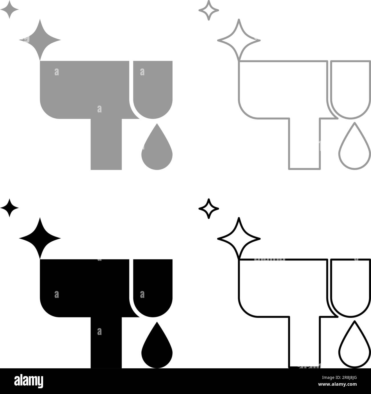 Rooftop downspout Stock Vector Images - Alamy