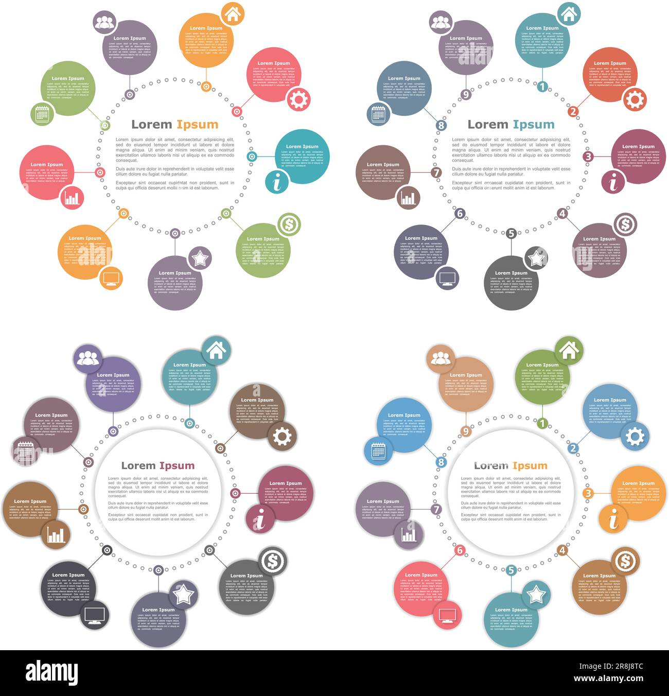 Circle infographics design template, vector eps10 illustration Stock ...