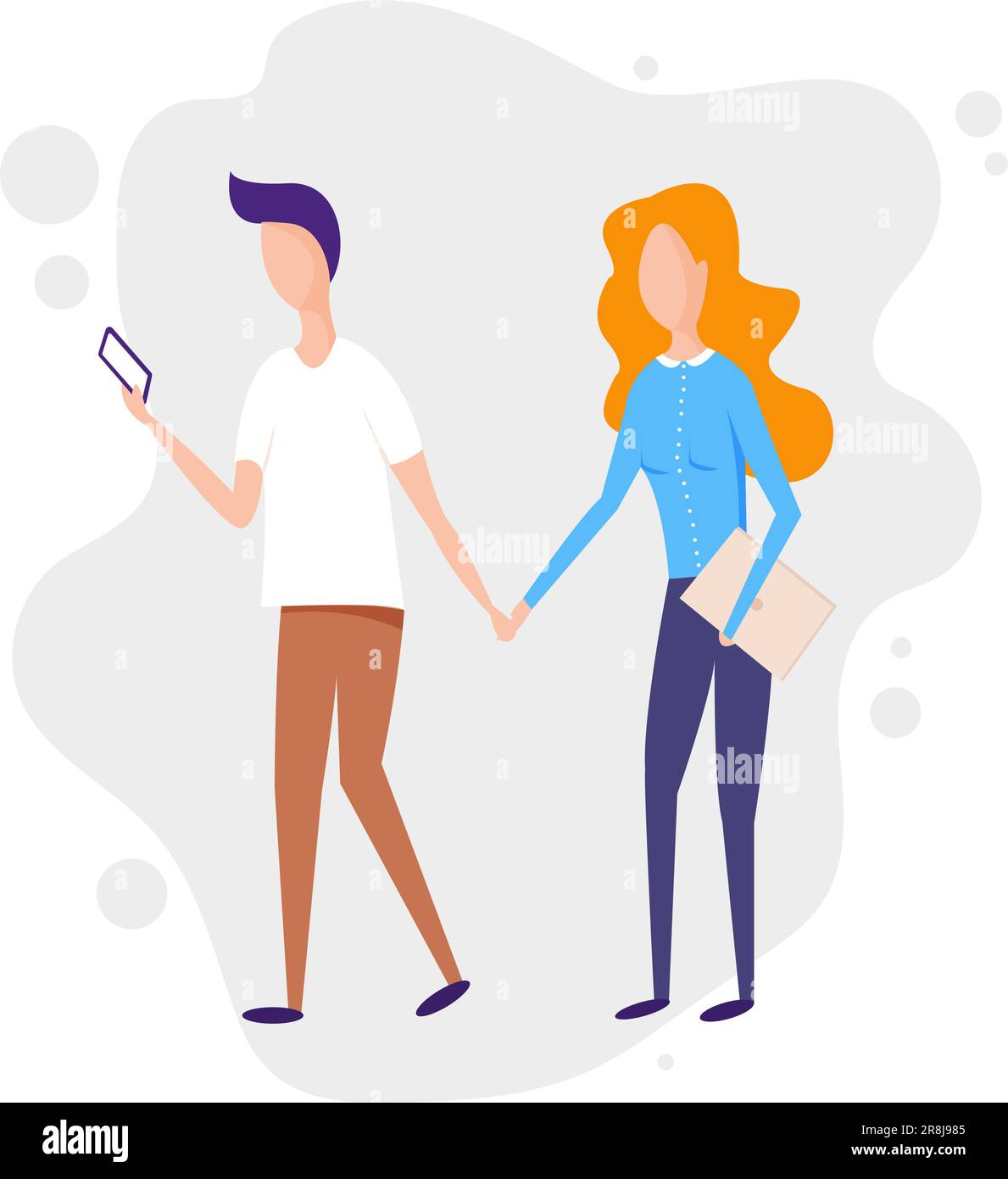 Millennial generation. Millennial teenagers with smartphones. Young boy ...