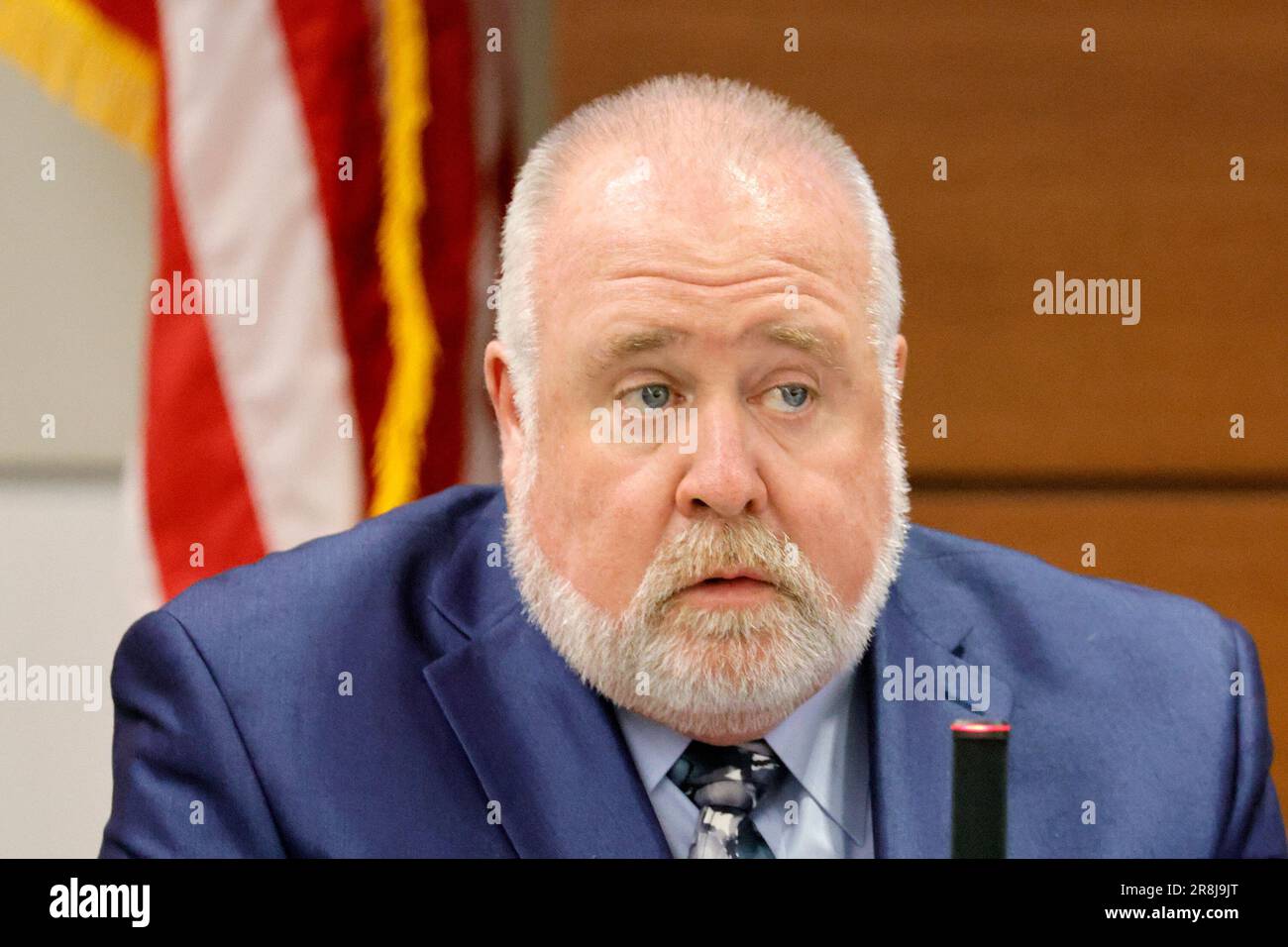 Broward Sheriff's Office Sgt. Brian Miller testifies during the trial ...