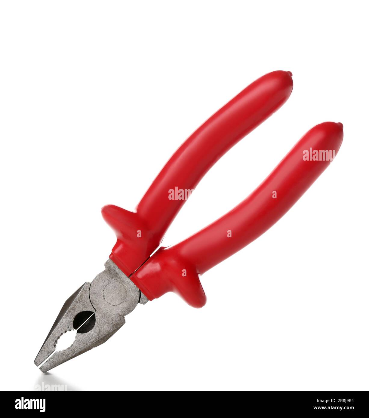 Red pliers isolated on white background Stock Photo - Alamy