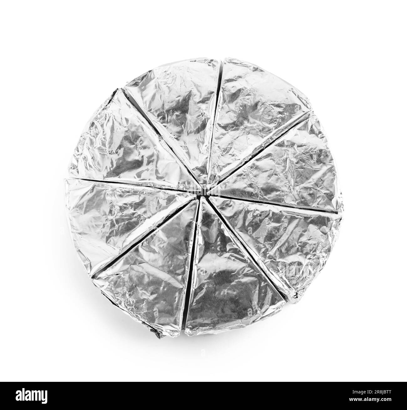 Triangles of tasty processed cheese on white background Stock Photo - Alamy